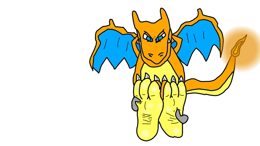 Charizard Getting A Foot Massage After Battle By Aliendemonfox On