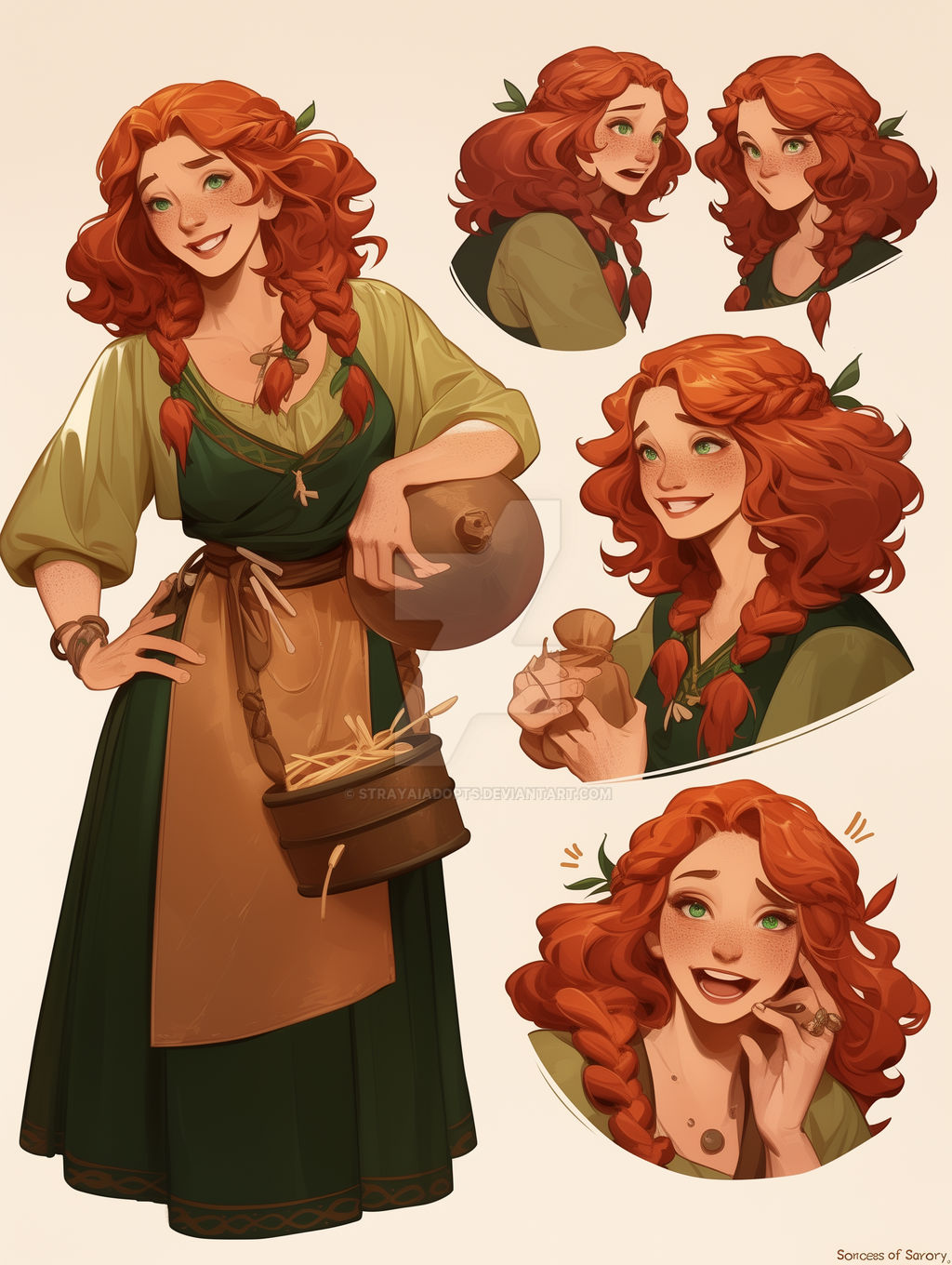 Ai Redhead Baker Adoptable By Strayaiadopts On Deviantart