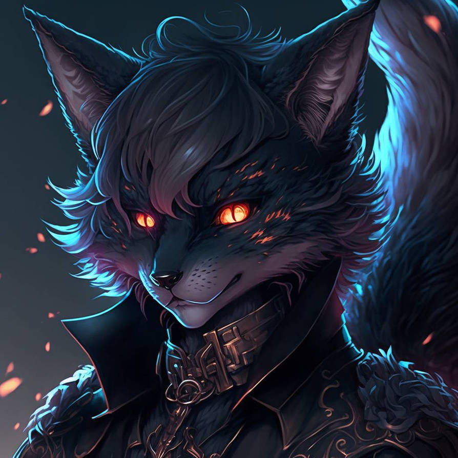 Furry Black Fox By Andreysmachniy On Deviantart