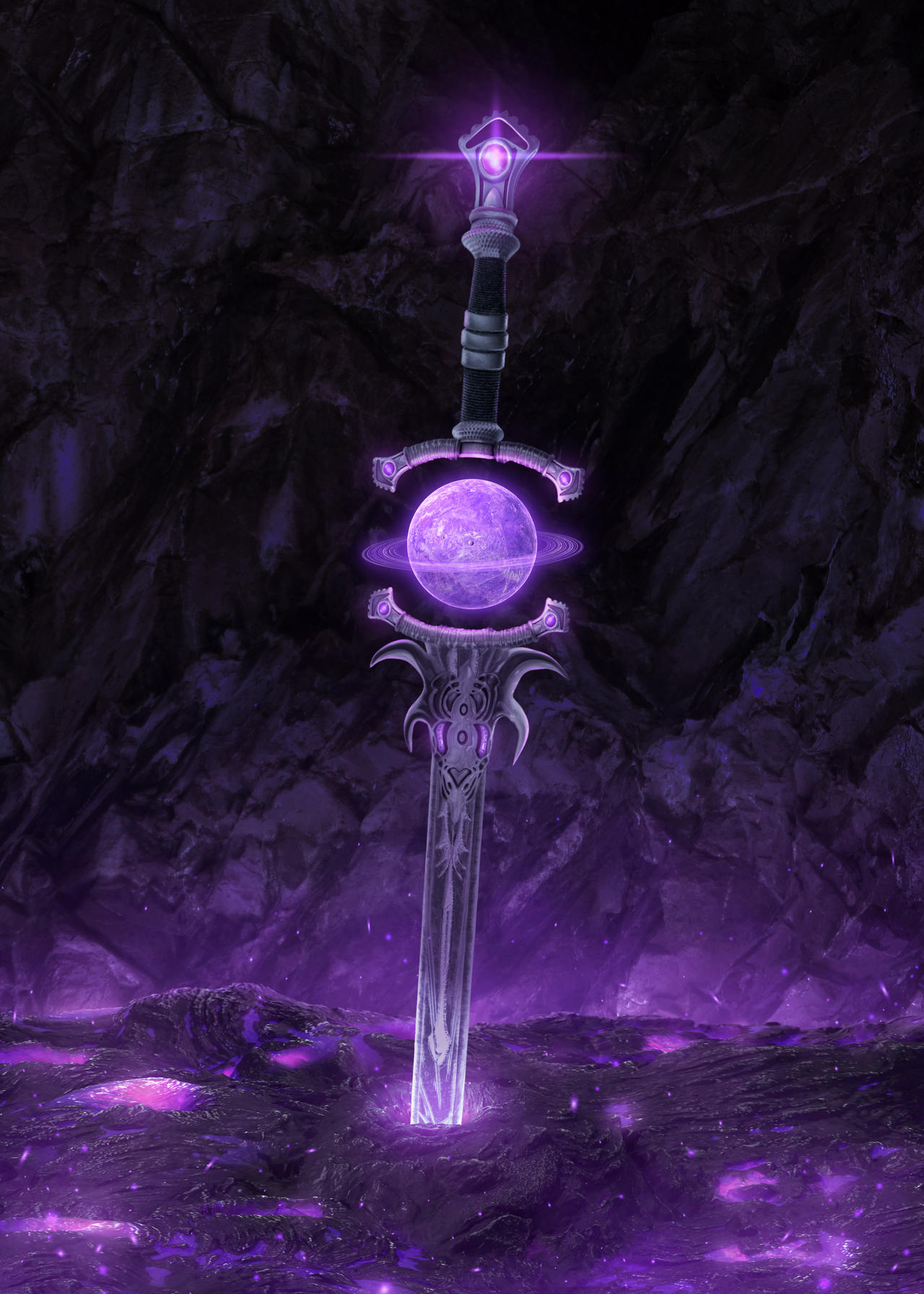 Purple Sword By Ozanpsd On Deviantart