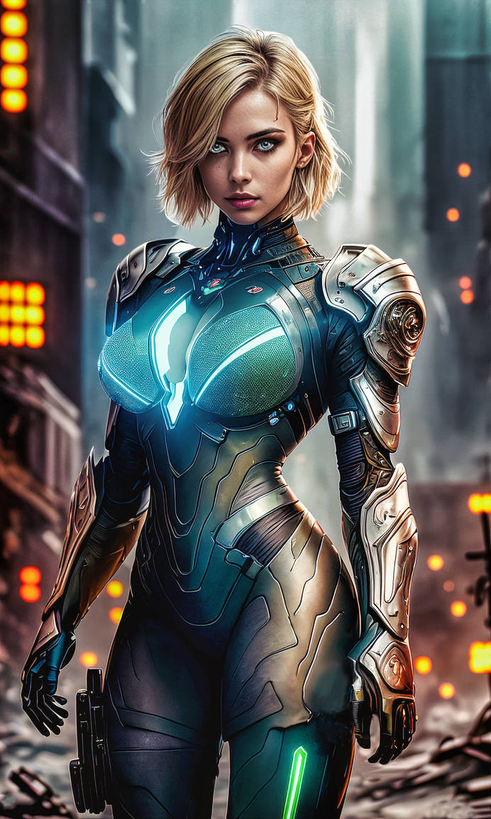 Blonde Cyberpunk Soldier Girl, AI Generated by RocketMobster on DeviantArt Blonde Cyberpunk Soldier Girl, AI Generated by RocketMobster on DeviantArt
