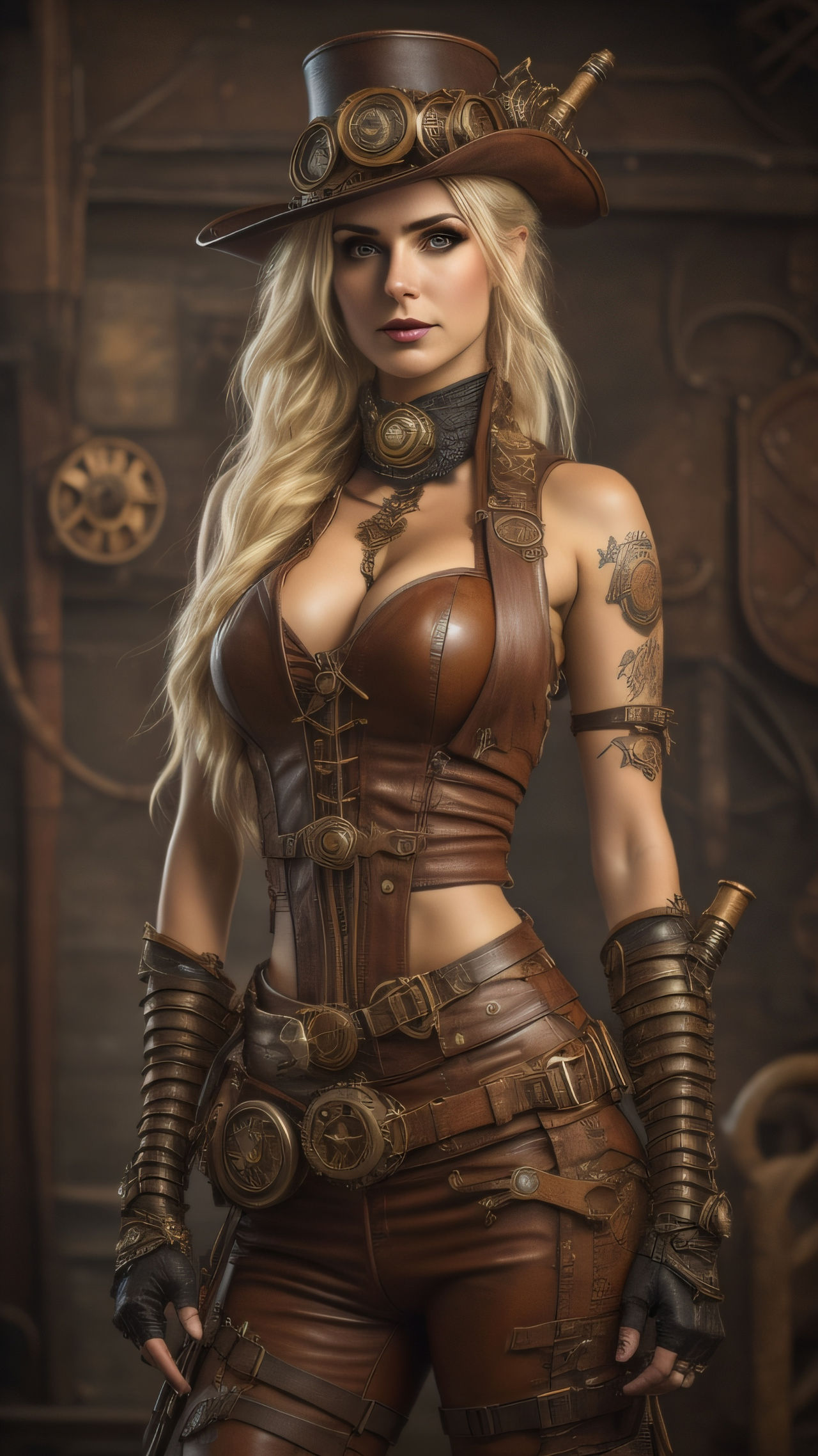Blonde Steampunk Hottie Ai Generated By Rocketmobster On Deviantart