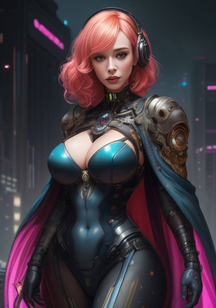 Stunning Cyberpunk Beauty Ai Generated By Rocketmobster On Deviantart