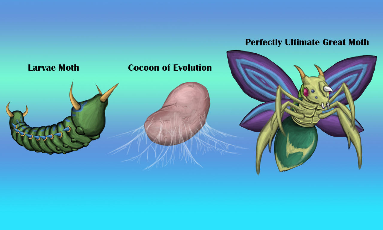Perfectly Ultimate Great Moth Evolution by Louisetheanimator on DeviantArt Perfectly Ultimate Great Moth Evolution by Louisetheanimator on DeviantArt
