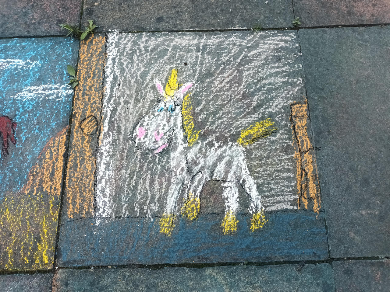 Buttercup Patio Chalk Drawing by Louisetheanimator on DeviantArt Buttercup Patio Chalk Drawing by Louisetheanimator on DeviantArt