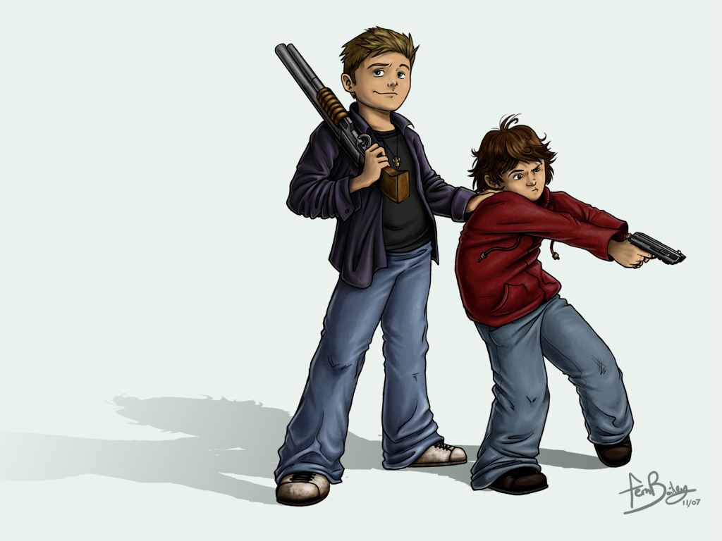 Kids With Guns wallpaper by Ferntree on DeviantArt