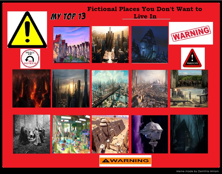 Fictional Places I Wouldnt Live At By Mariosonicfan16 On Deviantart