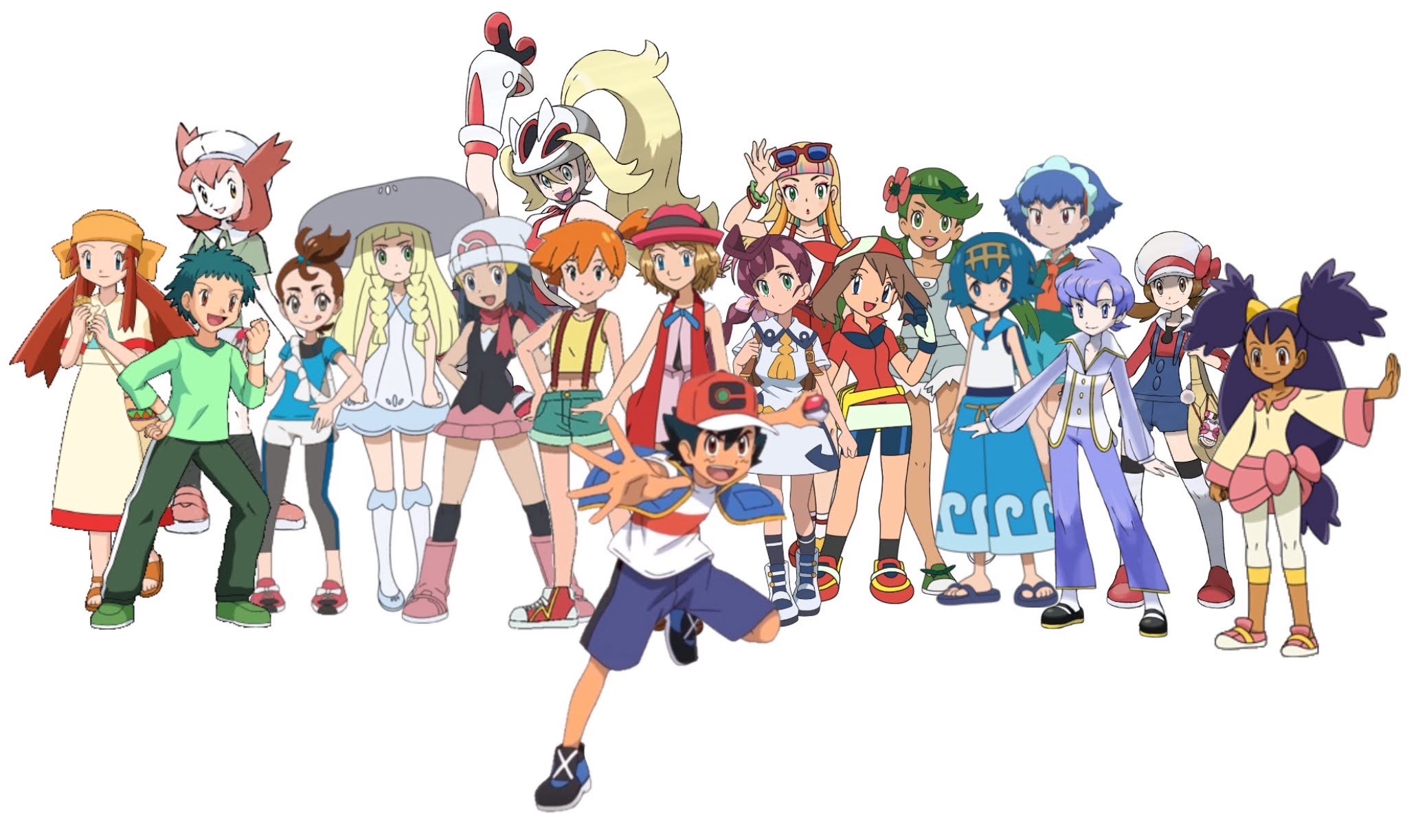 Ash Ketchum Harem By Jrjrkekekehke On Deviantart