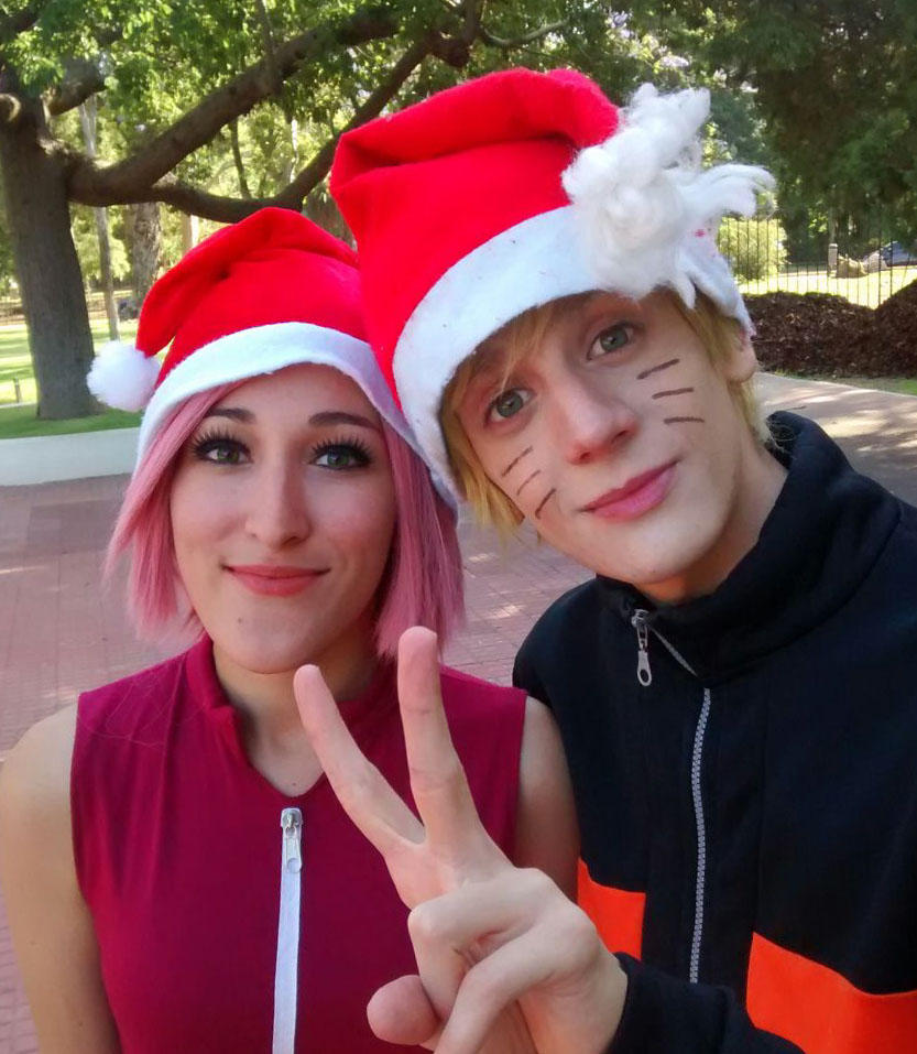 Narusaku Christmas Cosplay Naruto And Sakura By Nsbrem On Deviantart