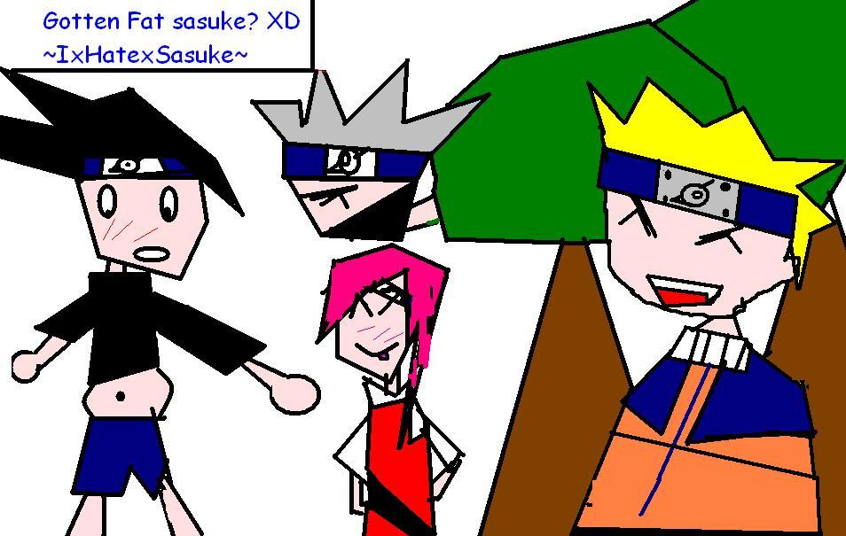 Sasuke is FAT by IxHatexSasuke on DeviantArt