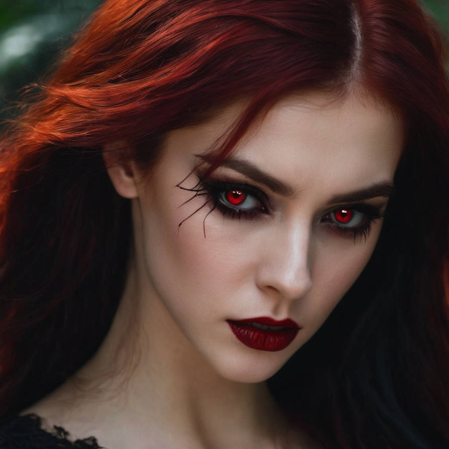 Sexy Red Haired Vampire By Artsecho On Deviantart