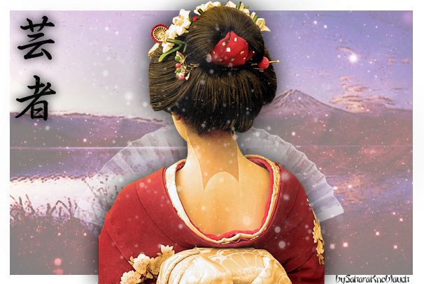 Geisha in the snow by SaharaKnoblauch on DeviantArt