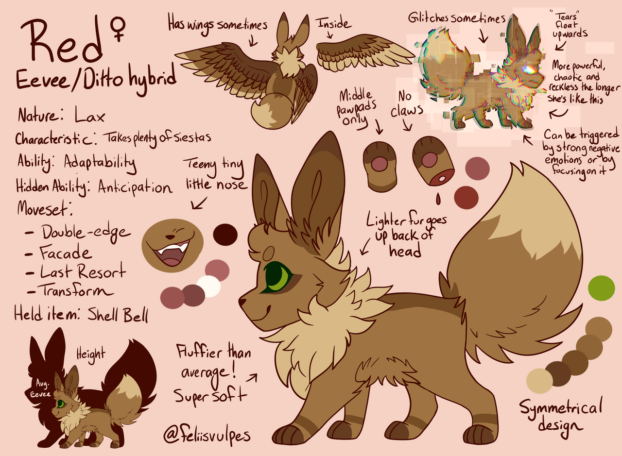 Eevee Ref By Feliisvulpes On Deviantart