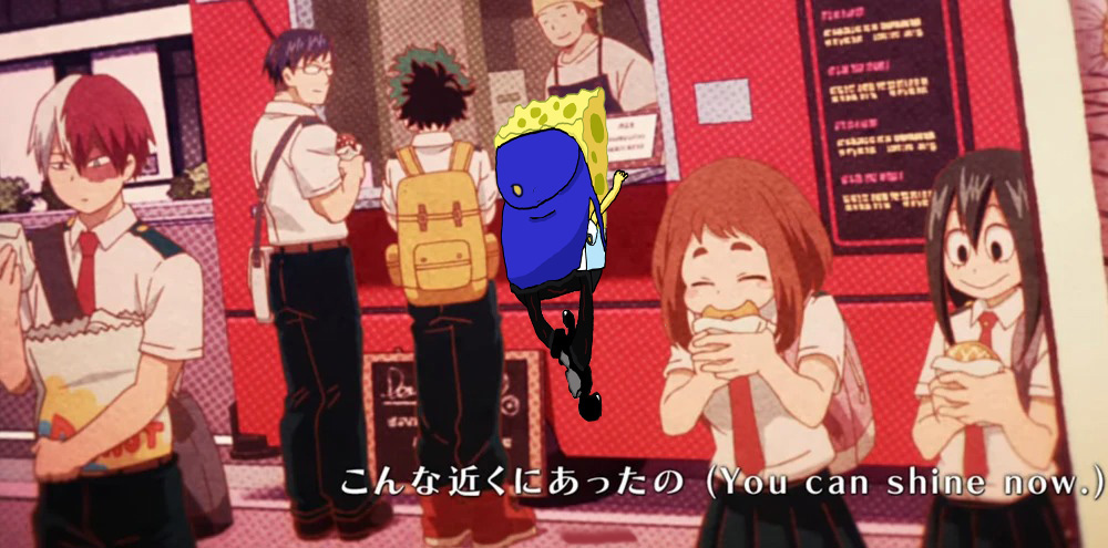 Ten Screen Spongebob X Mha By Redfwea On Deviantart