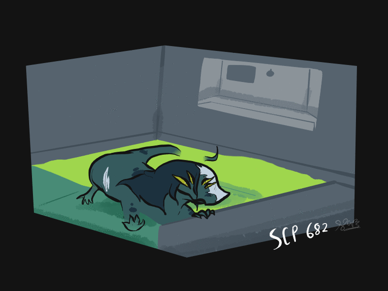 Scp 682 By Thebreebee On Deviantart