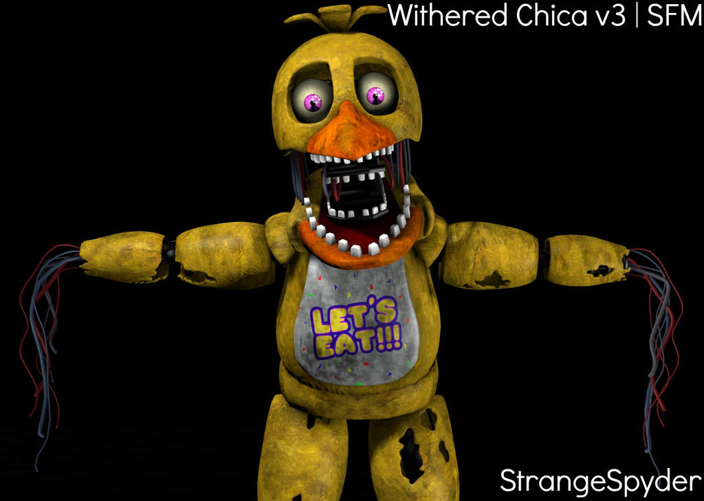 Withered Chica V3 Sfm By Wierdspyder On Deviantart