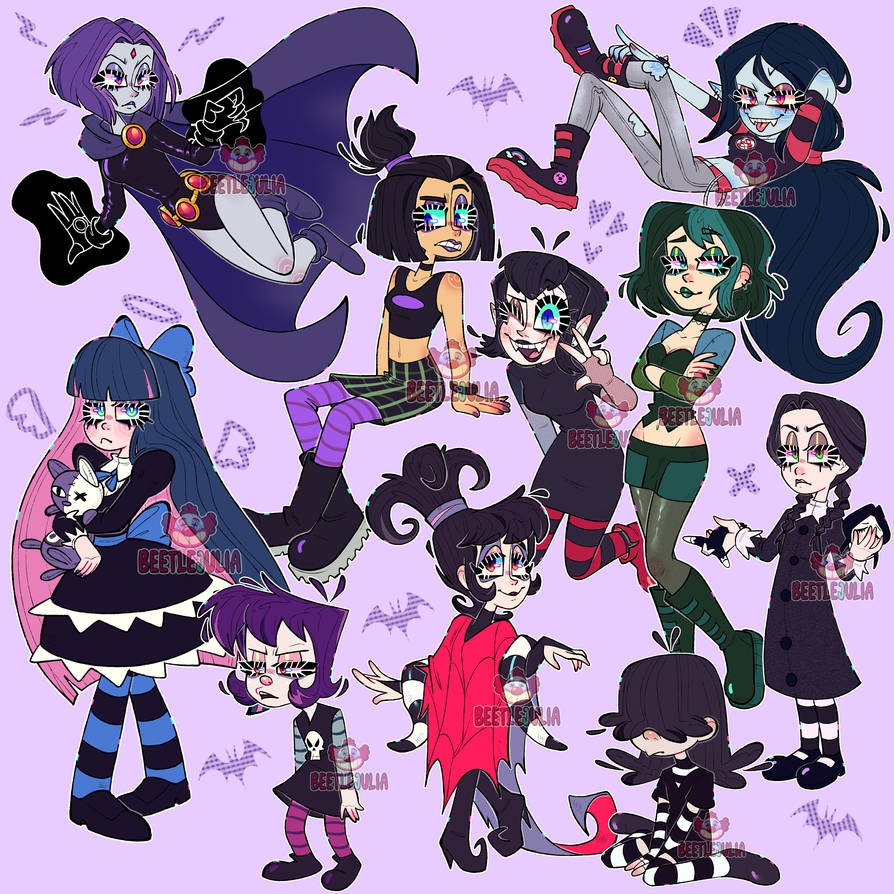 Goth Girls By Beetlejulia On Deviantart