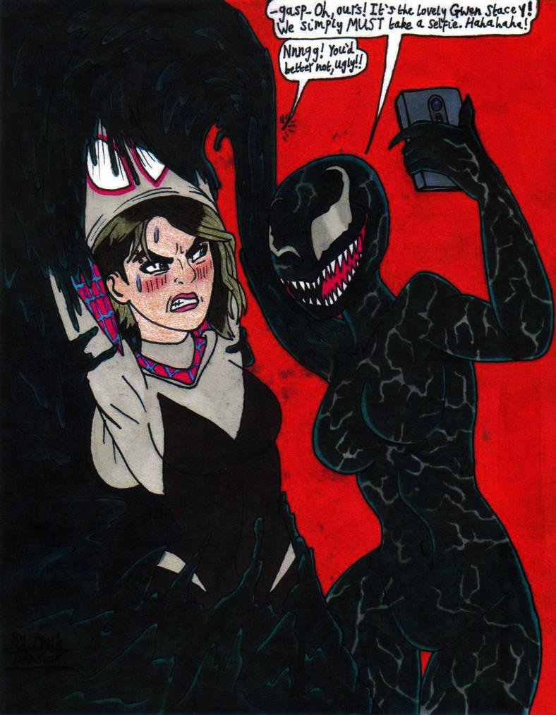 She Venom Unmasks Spider Gwen By Shadow Strike2 On Deviantart