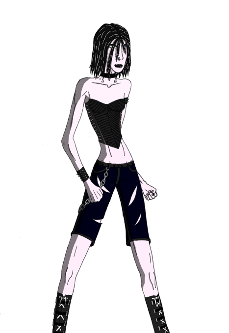 goth-punk chick by dutchmb on DeviantArt