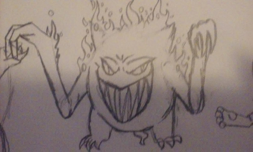 Creepy Gengar By Voredragon12345 On Deviantart