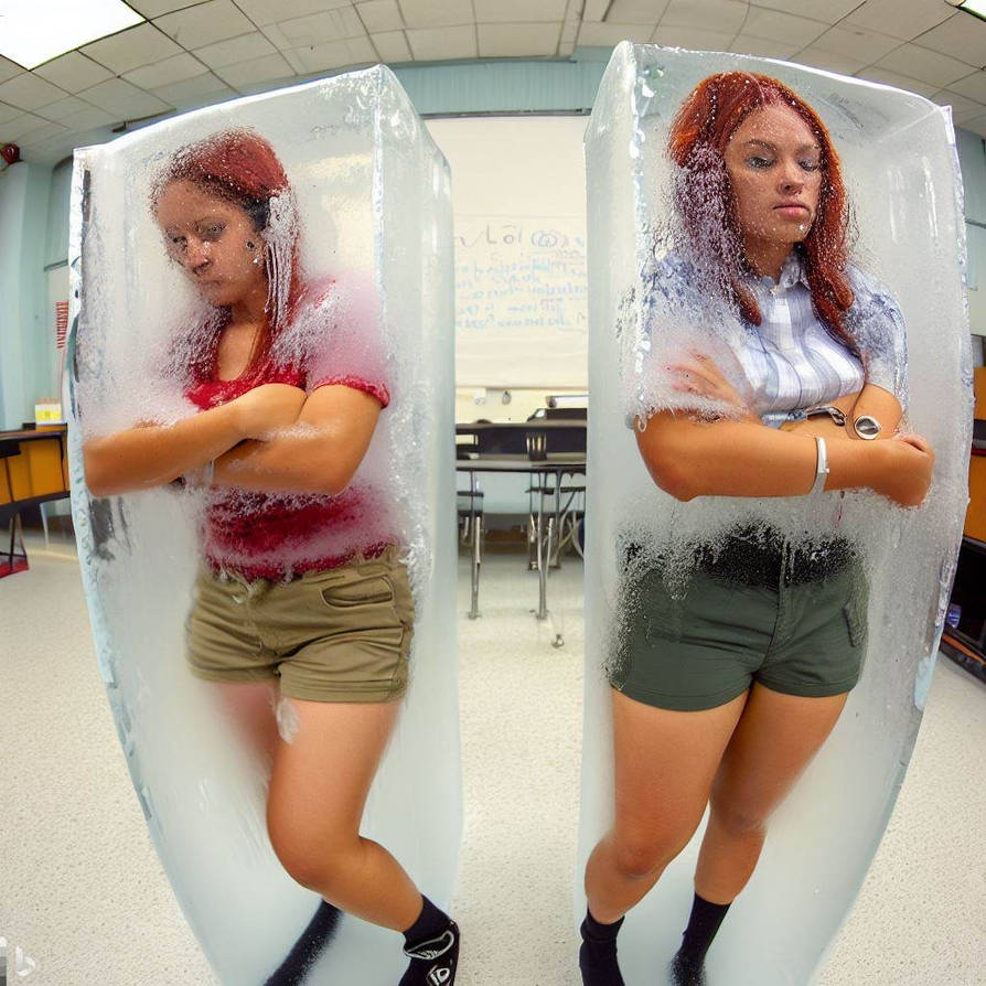 Redhead Students Frozen in Ice Block (AI) by Freezeperson101 on DeviantArt Redhead Students Frozen in Ice Block (AI) by Freezeperson101 on DeviantArt