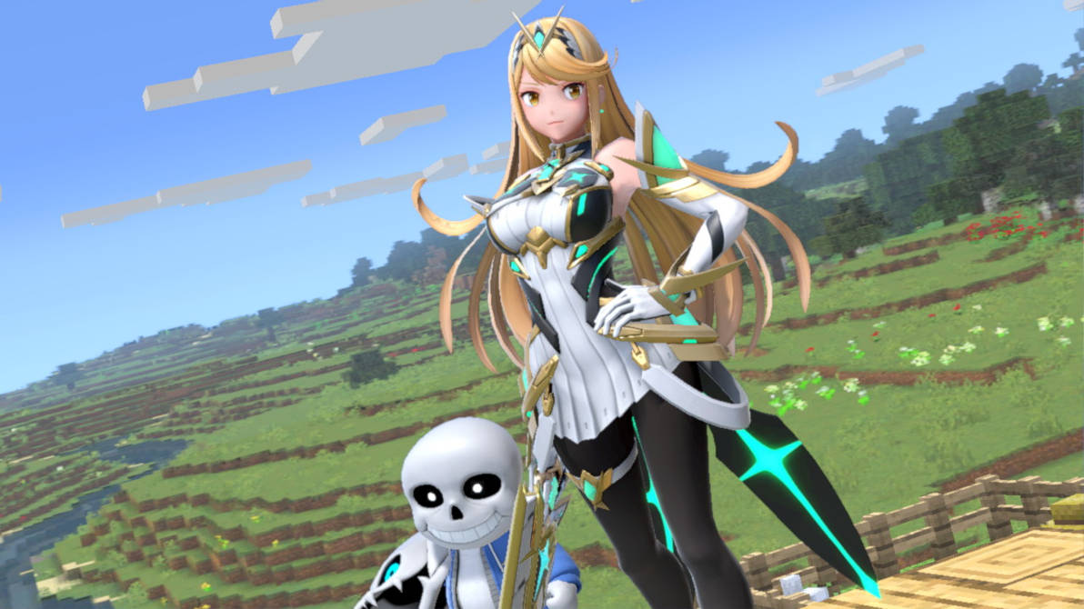 Giantess Mythra in Minecraft by CPOsample on DeviantArt Giantess Mythra in Minecraft by CPOsample on DeviantArt