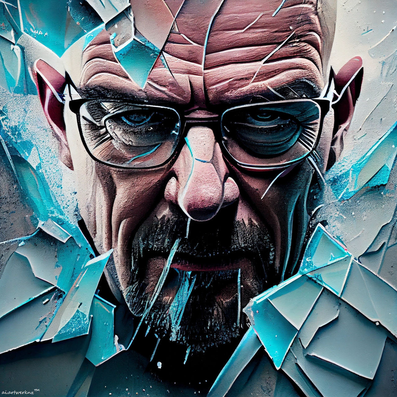 Walter White Graffiti - Var 1 by aiartwerknz on DeviantArt Walter White Graffiti - Var 1 by aiartwerknz on DeviantArt