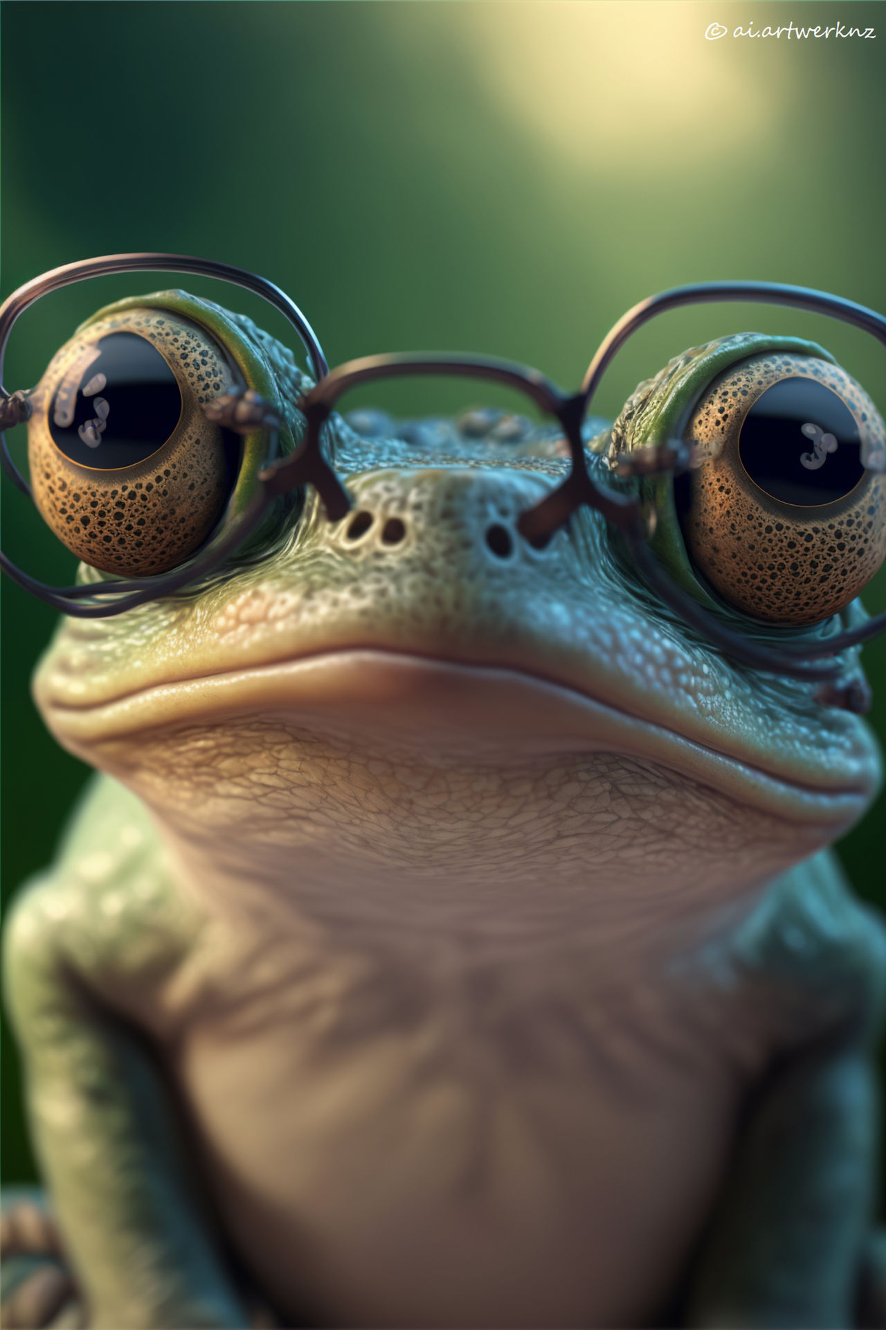 Frog With Glasses Var 4 By Aiartwerknz On Deviantart