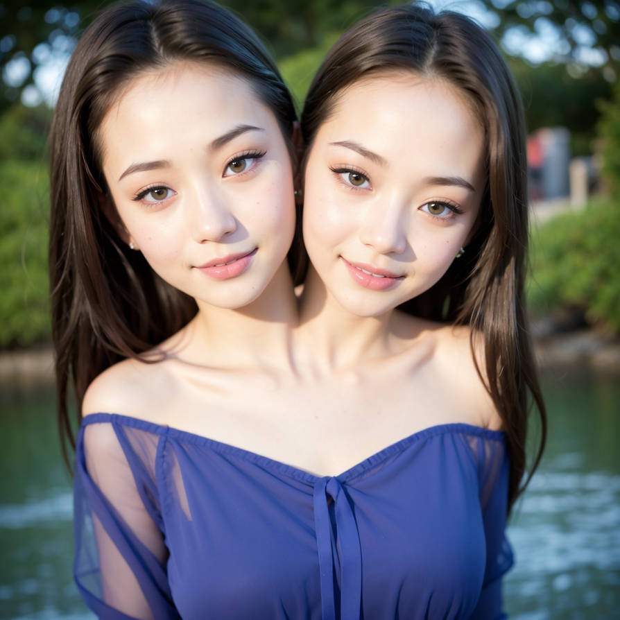 Conjoined Asian Girls Portrait By Beijmoli2 On Deviantart