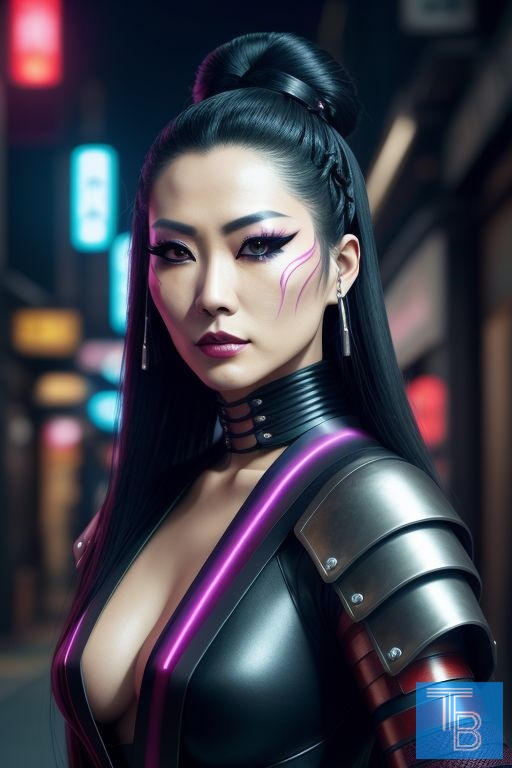 Cyberpunk Samurai Woman 1 By Thunderbird1980 On Deviantart