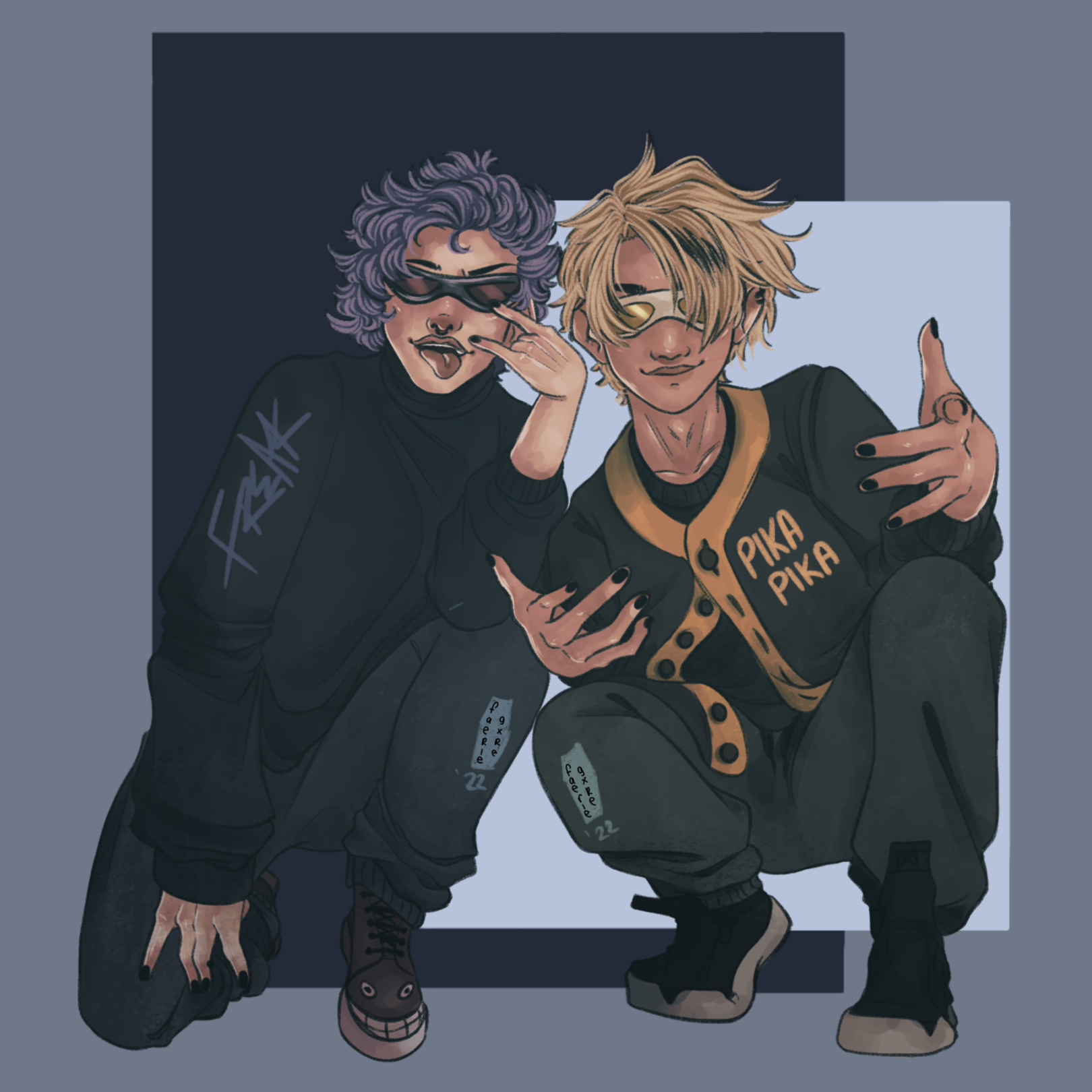 Denki And Shinsou Redraw By Faeriegxre On Deviantart