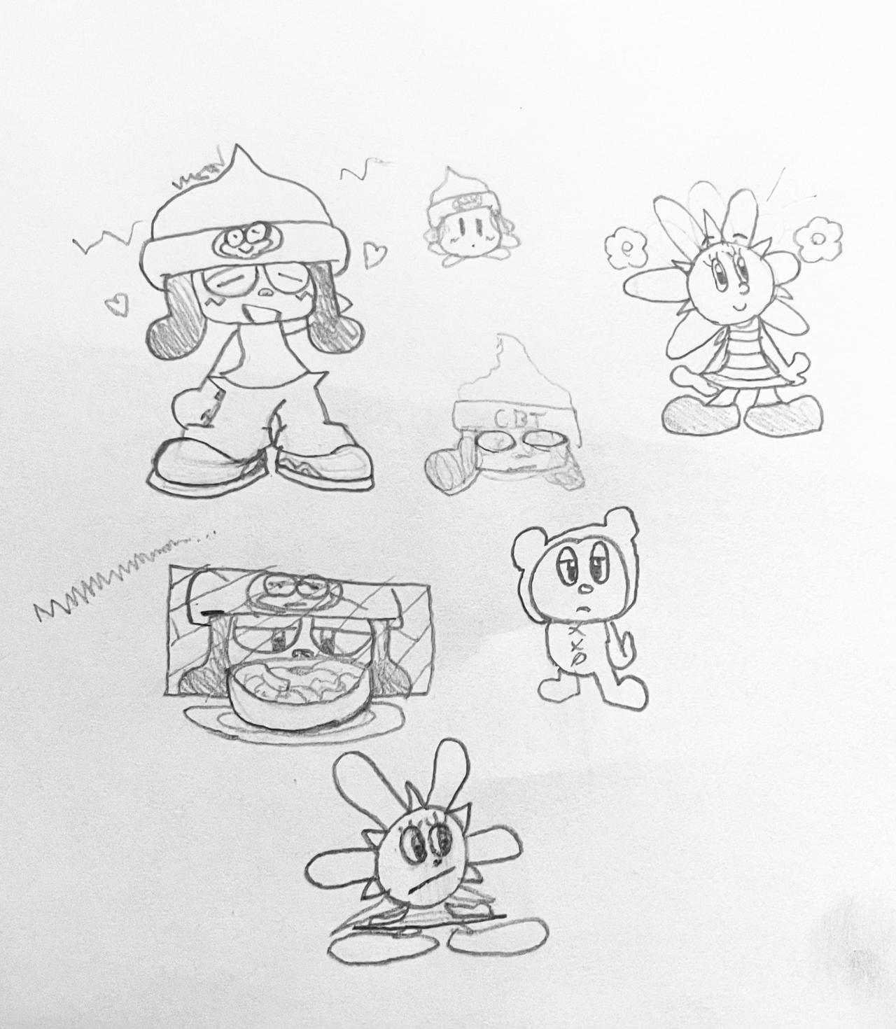 Bored And Lazy Parappa Doodles By Planetarichaotix On Deviantart