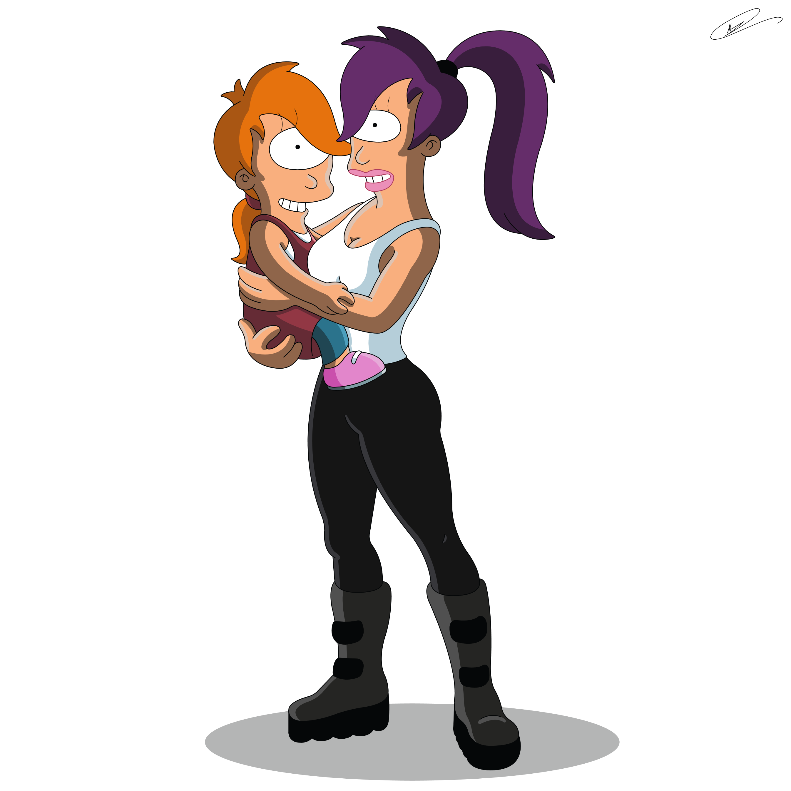 Futurama Mother And Daughter By Spider Matt On Deviantart