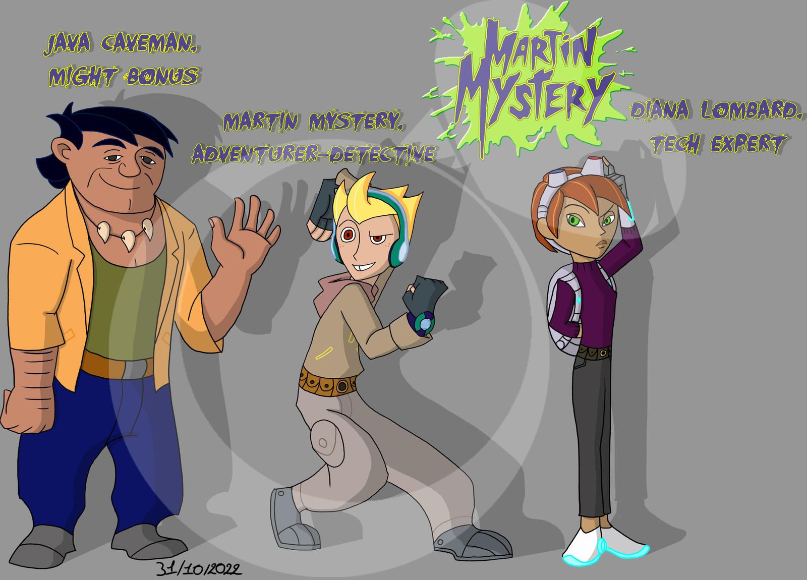 Redesign Martin Mystery The Team By Silena33 On Deviantart