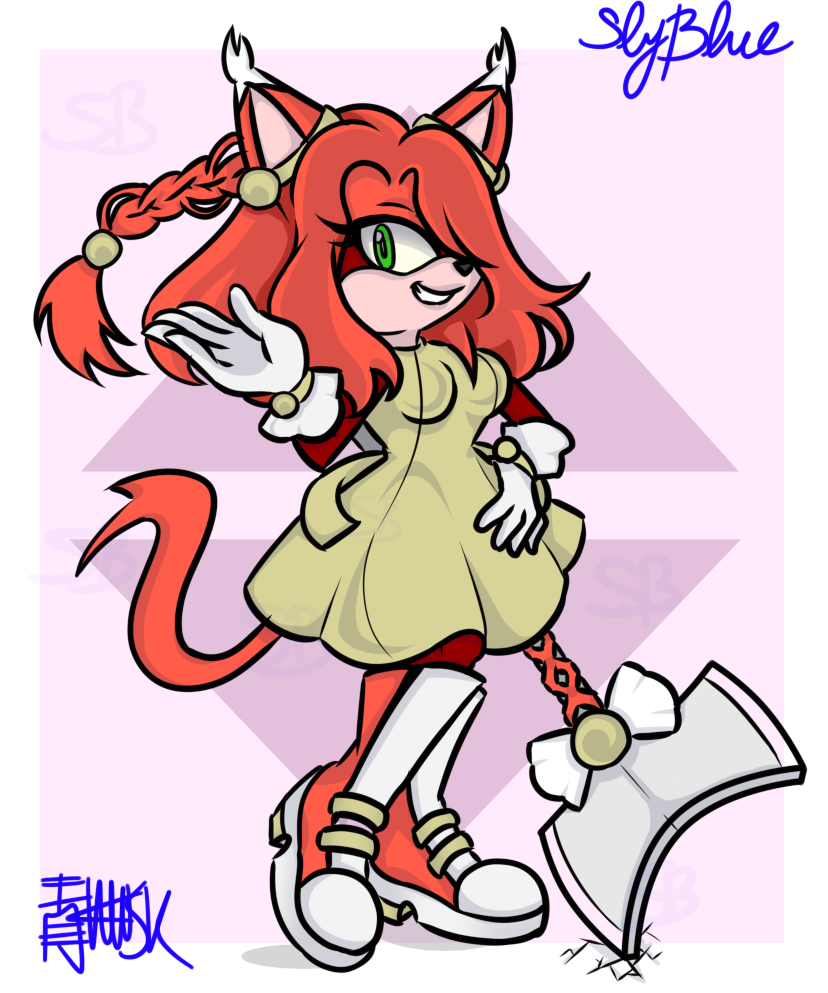Sonic Cat Oc By Sofia Skovit Easter On Deviantart