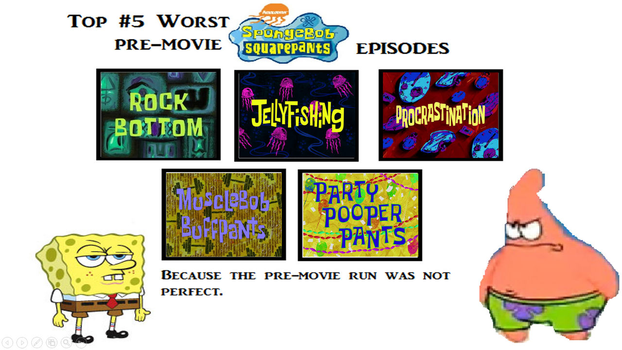 Worst Spongebob Episodes Bracket Best Bracket Ever Head Over To