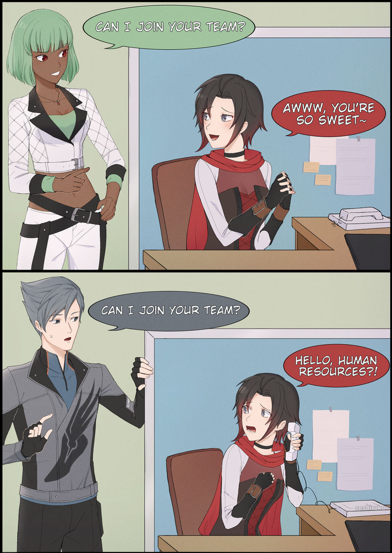 Ruby Bias Rwby Comic By Seshirukun On Deviantart