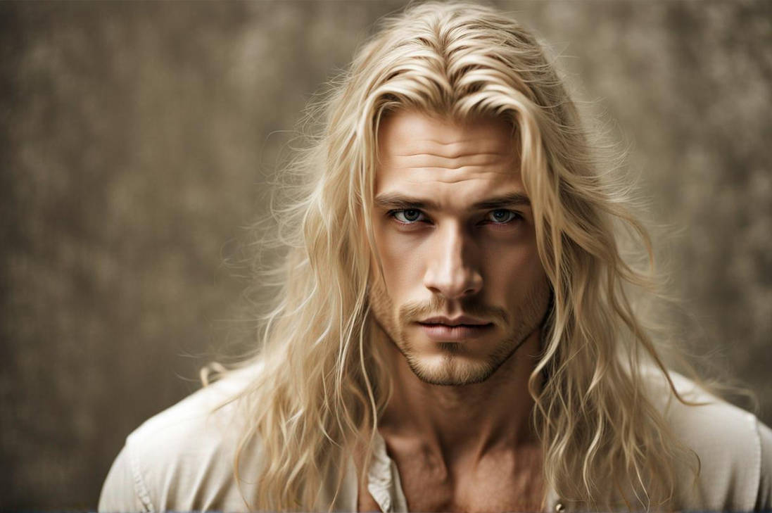 A Handsome Man With Long Blonde Hair Nude By Thatsexycupcake On Deviantart