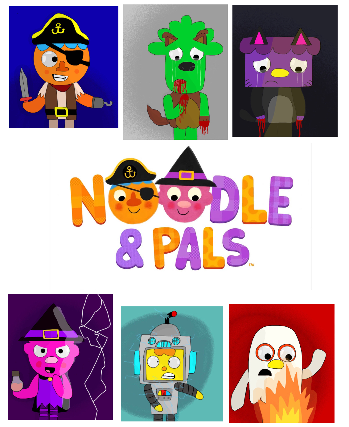 Noodle And Pals Halloween Fanart By Sonic4392 On Deviantart