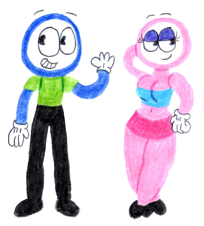 Bluey N Rosy By Somepkmn Lovingdude On Deviantart