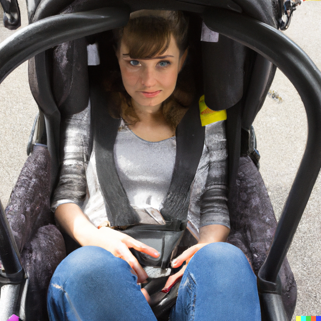 Woman Strapped Into Stroller 2 By Of Abdl On Deviantart