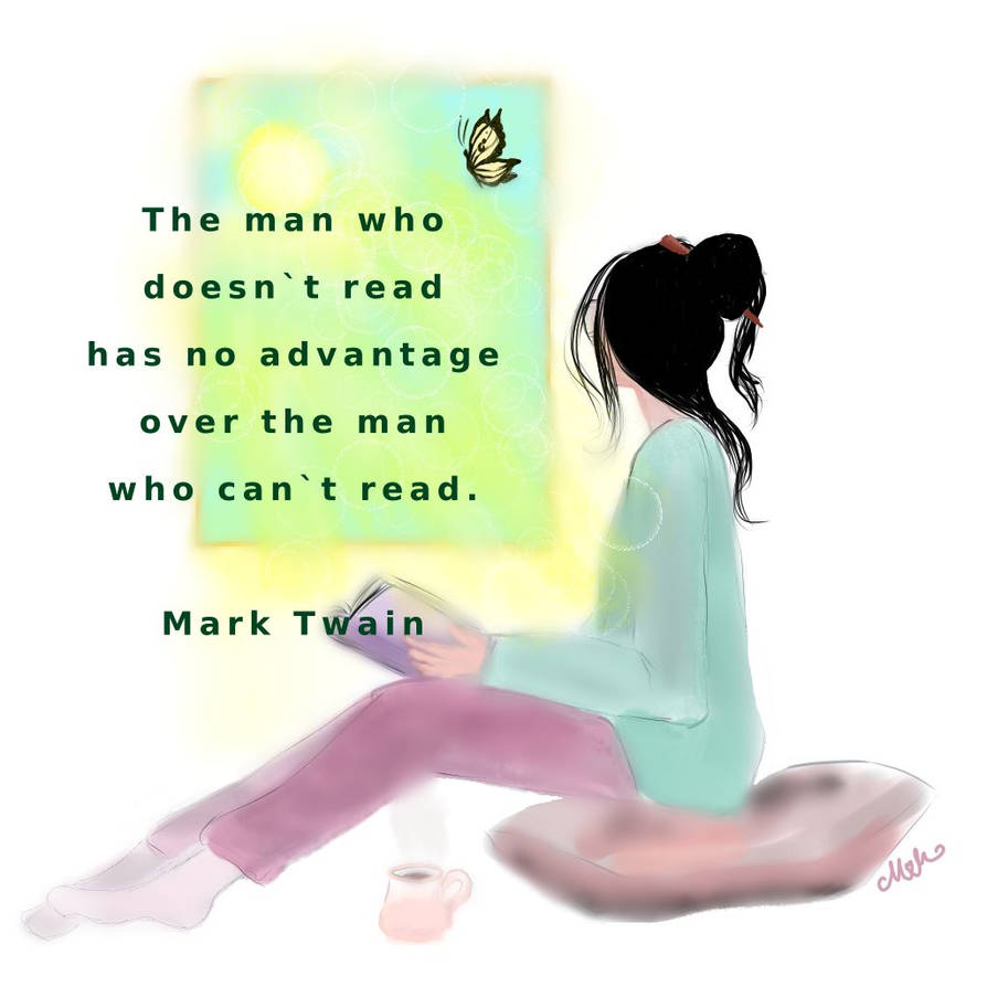 Reading By Mythiana On Deviantart