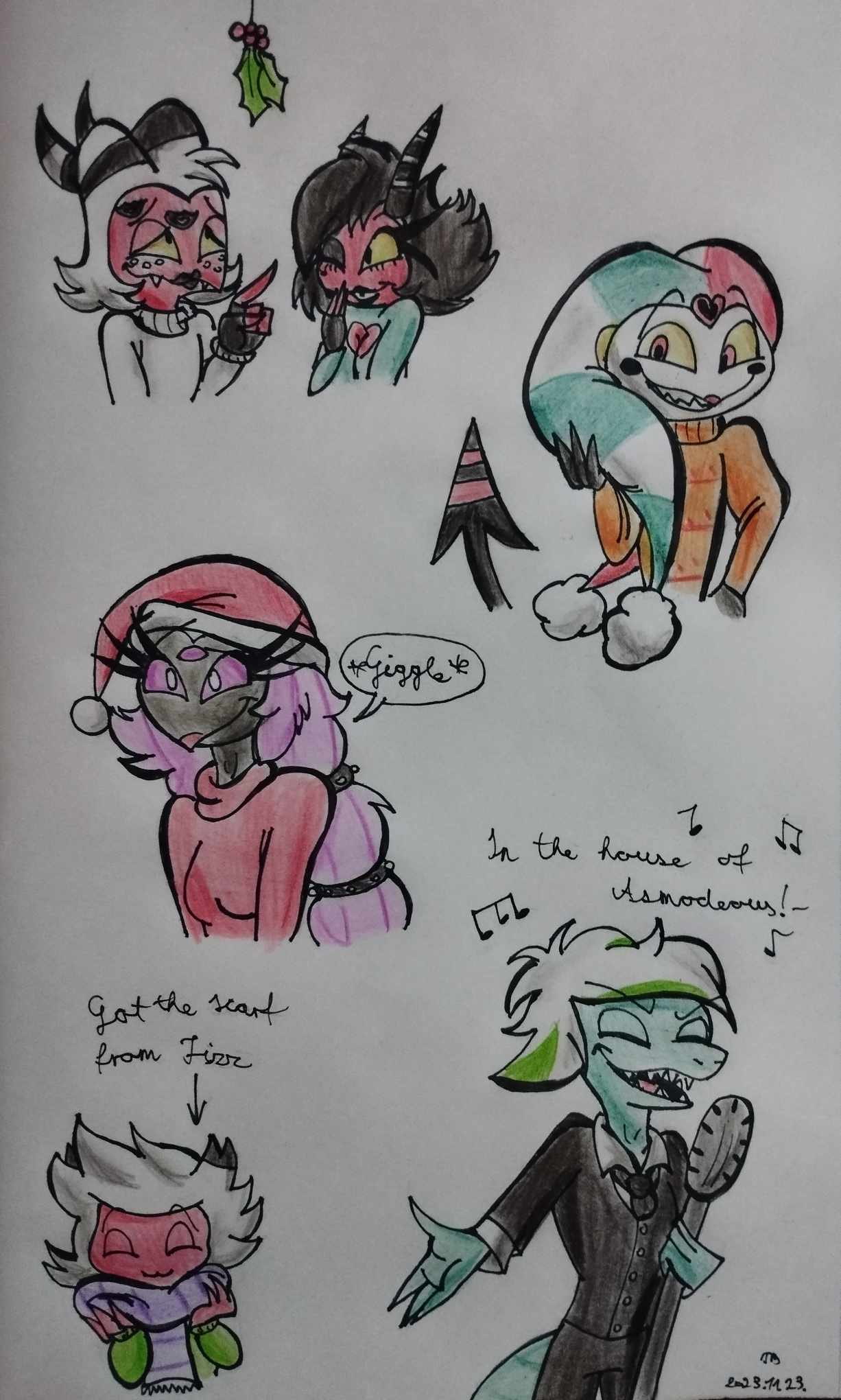 Helluva Boss Christmas Doodles By Bogiatunde On Deviantart