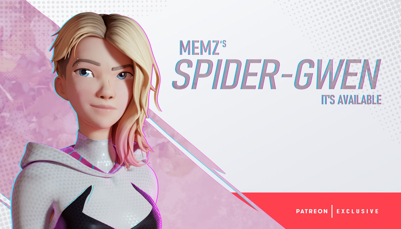Spider Gwen Fortnite Model By Memz3d On Deviantart