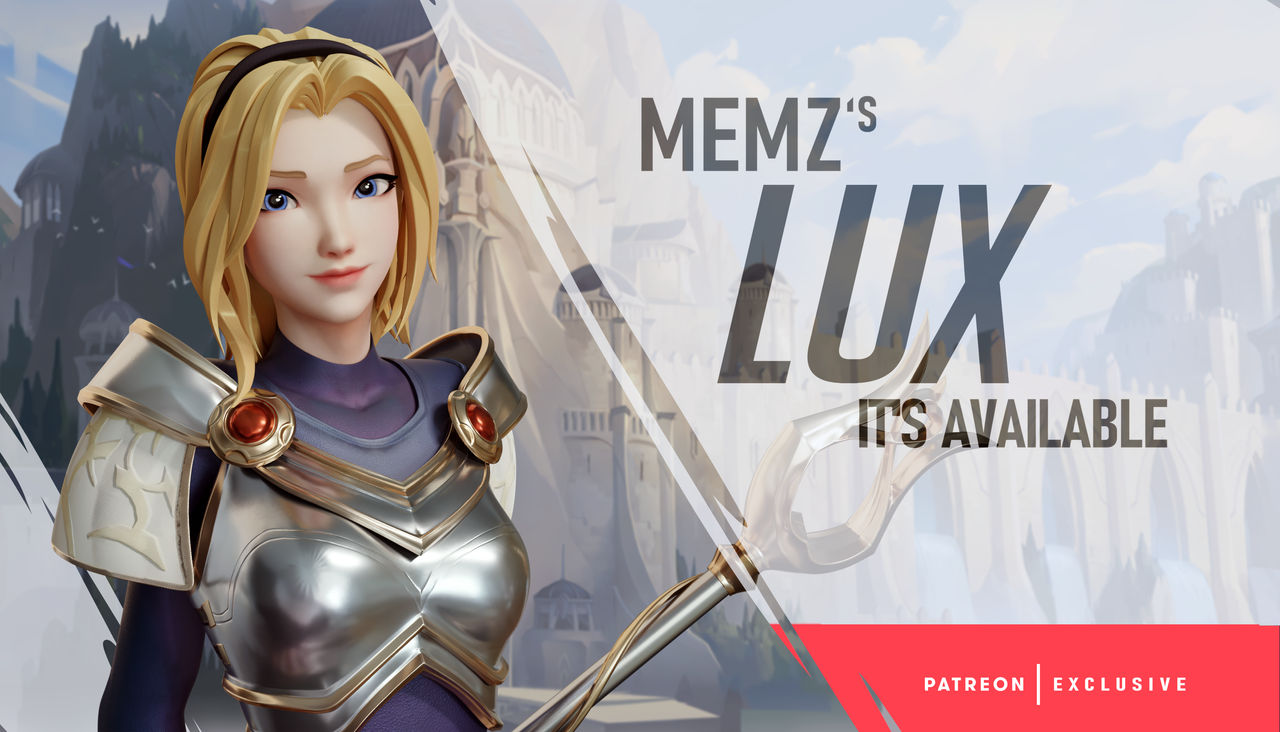 Lux League Of Legends Wild Rift Model By Memz3d On Deviantart