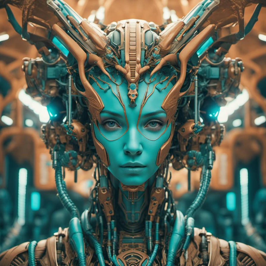 Alien Cyborg Art And Illustration By Theo El In T By Diarment On Deviantart