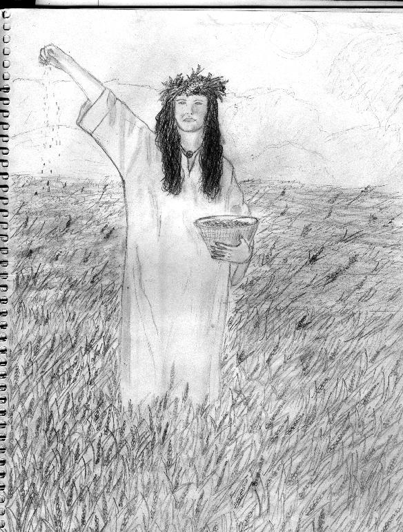 Priestess At Lammas Tide by crandy on DeviantArt