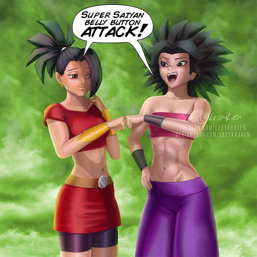 Caulifla Kale Dragon Ball Steps Digital Timelapse By Ladykraken On