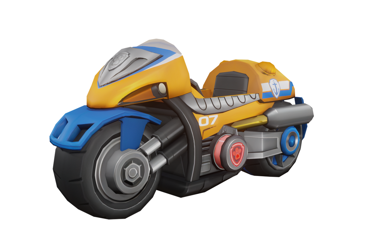 Paw Patrolblender Renderzuma Motorcycle By Unknowndata Br On Deviantart