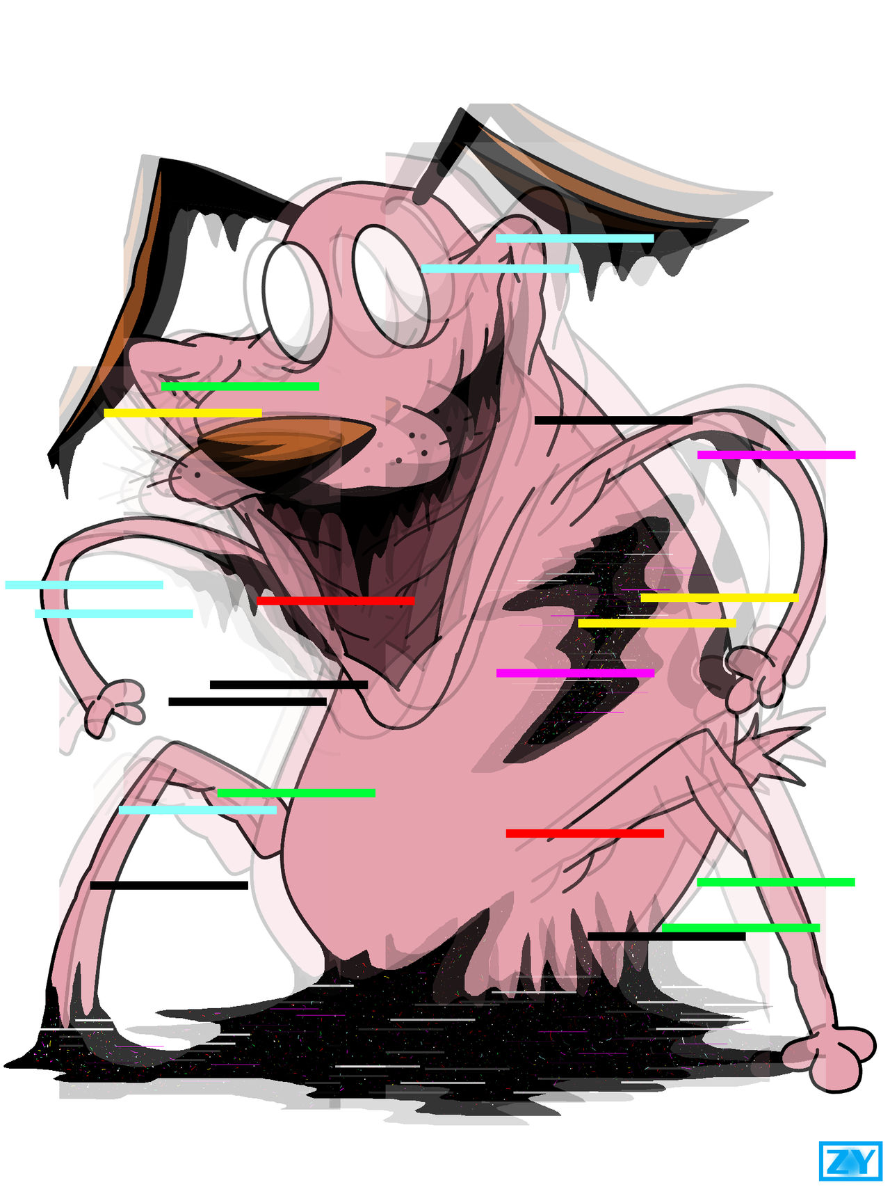 Courage Come Learn With Pibby X Courage By Sketchy Zaya On Deviantart
